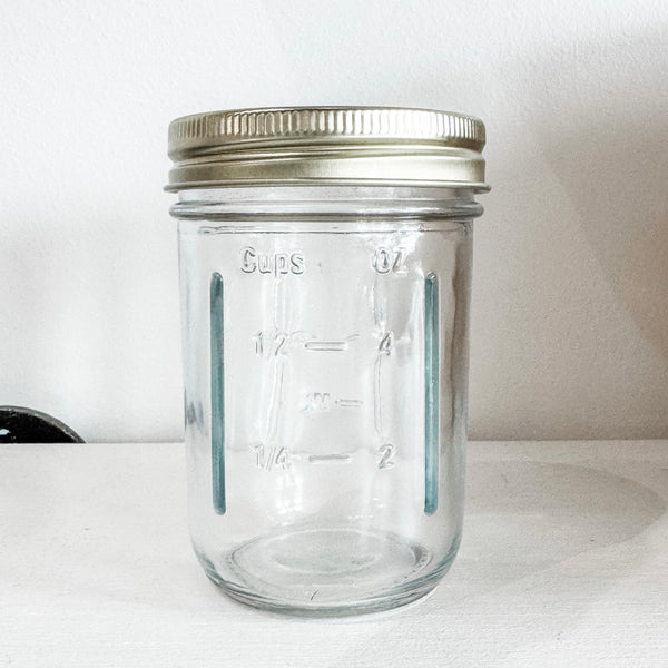 Half Pint Glass Jar (8 ounces) Refillery - Lemon & Lavender